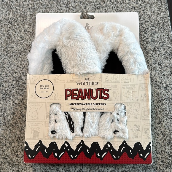 Warmies | Shoes | Warmies Nod To Snoopy Heatable Slippers Nib | Poshmark